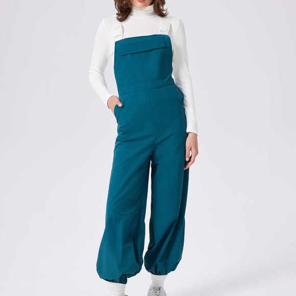 Cider | Pants & Jumpsuits | Cider 2 Tone Nylon Overalls Jumpsuit | Poshmark